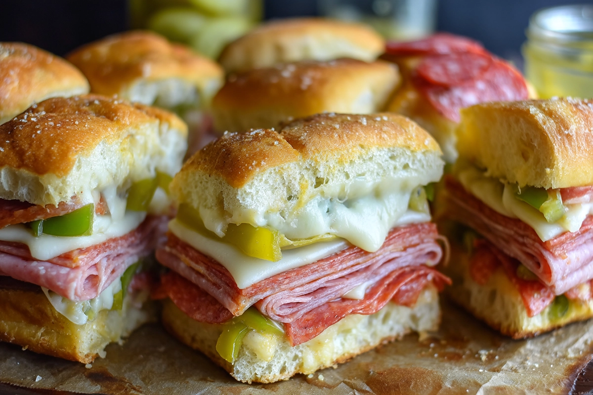 Hot Italian Sub Sliders: The Ultimate Party Appetizer - Yummiest Flavor