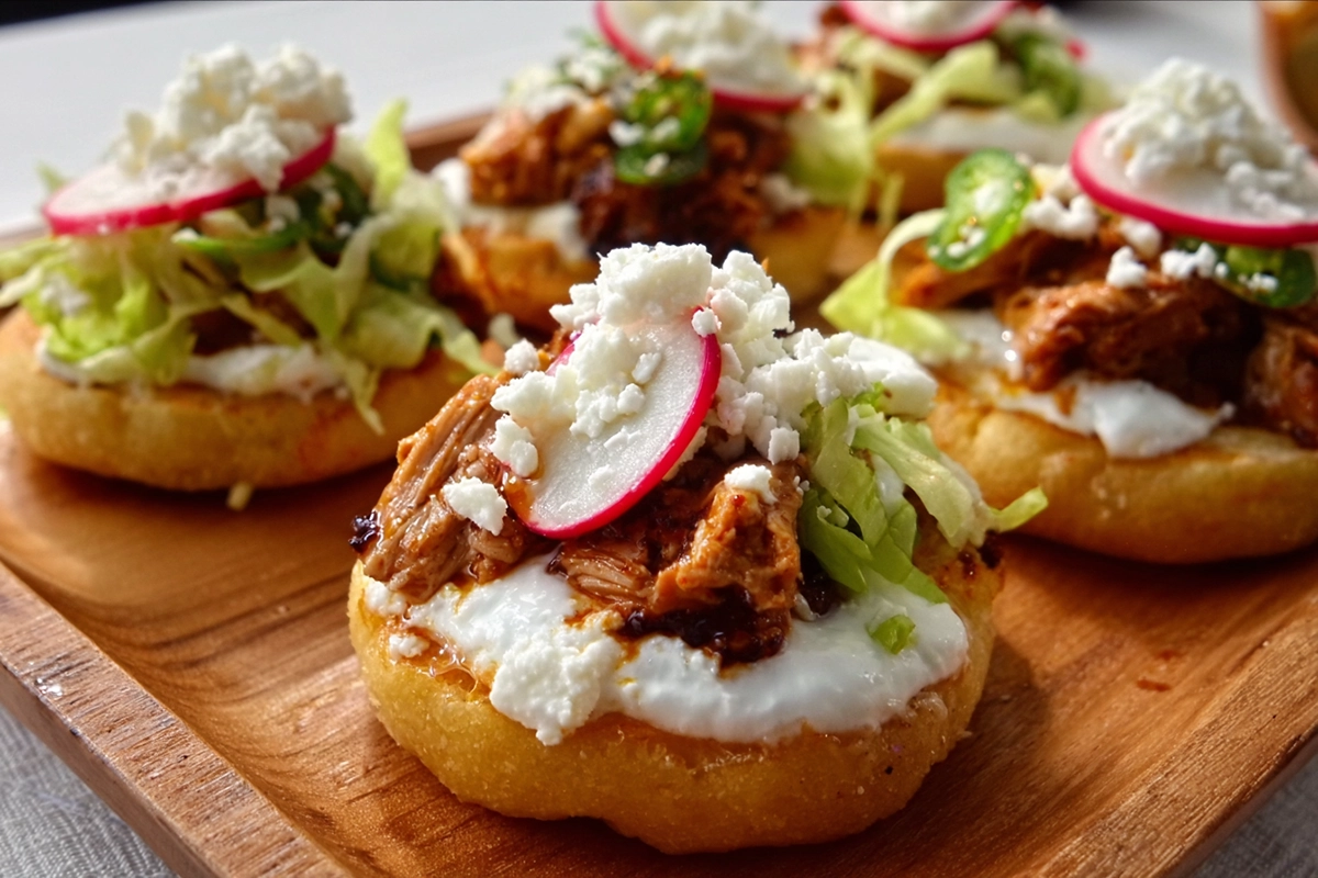 Sopes with Salsa Roja and Refried Beans: A Bite of Authentic Mexican ...