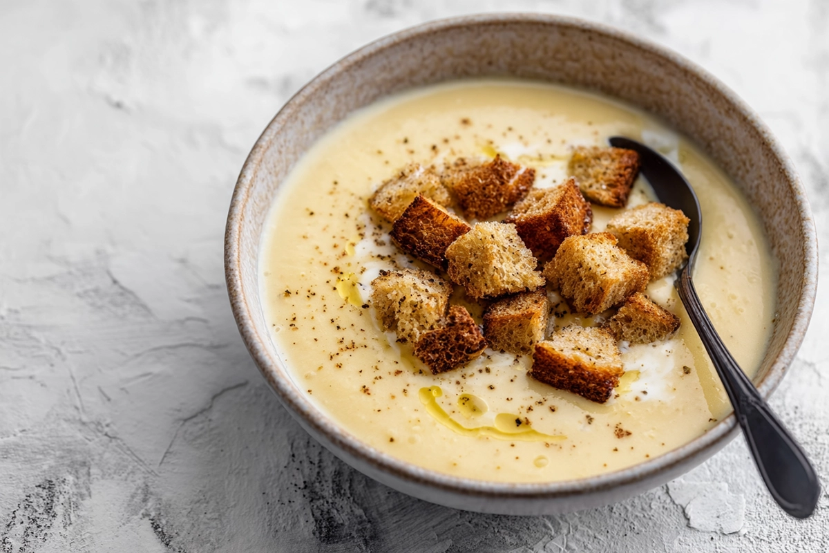 Creamy Roasted Garlic Potato Soup (Vegan) — A Hug in a Bowl - Yummiest ...