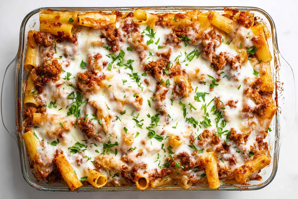 Baked Rigatoni with Meat Sauce: The Comfort Food Pasta Recipe You’ll ...