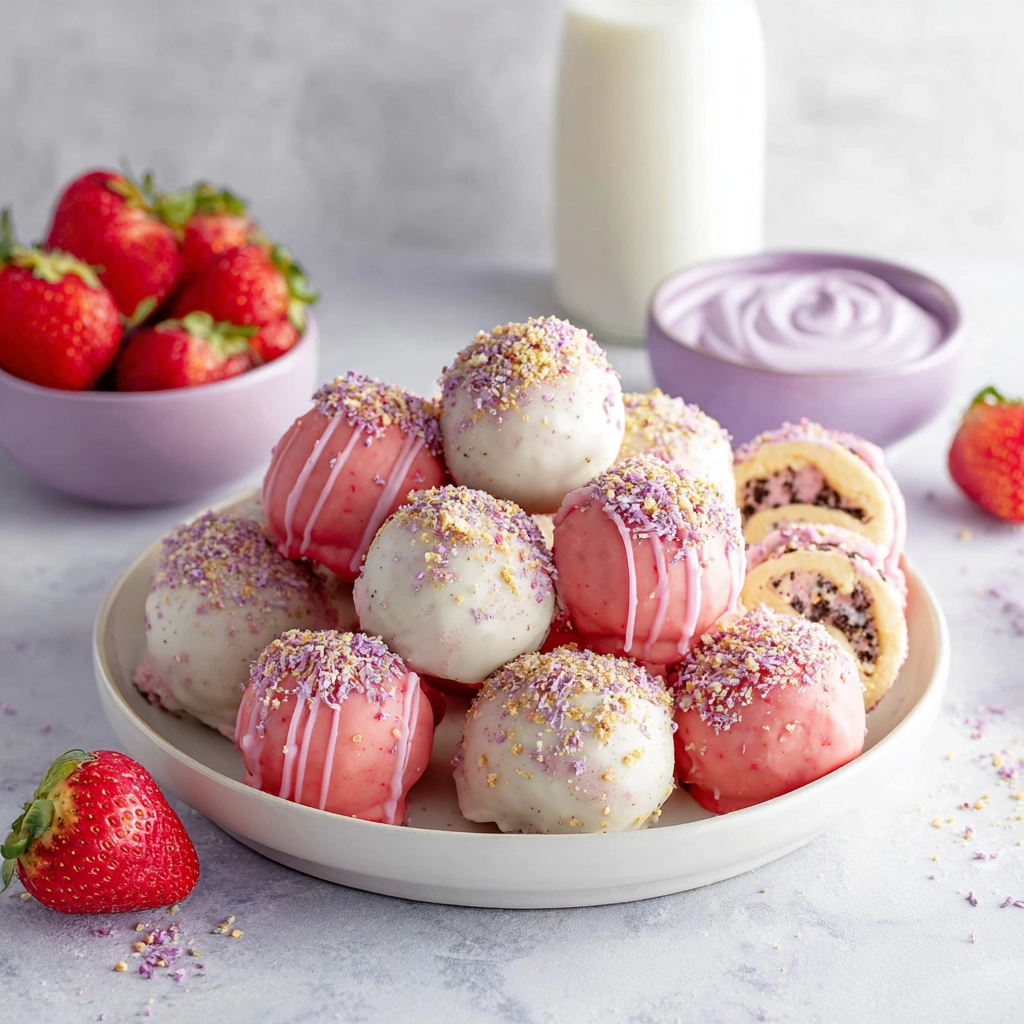 Strawberry Crunch Cookie Balls – Amazing 5 Ingredient Treat