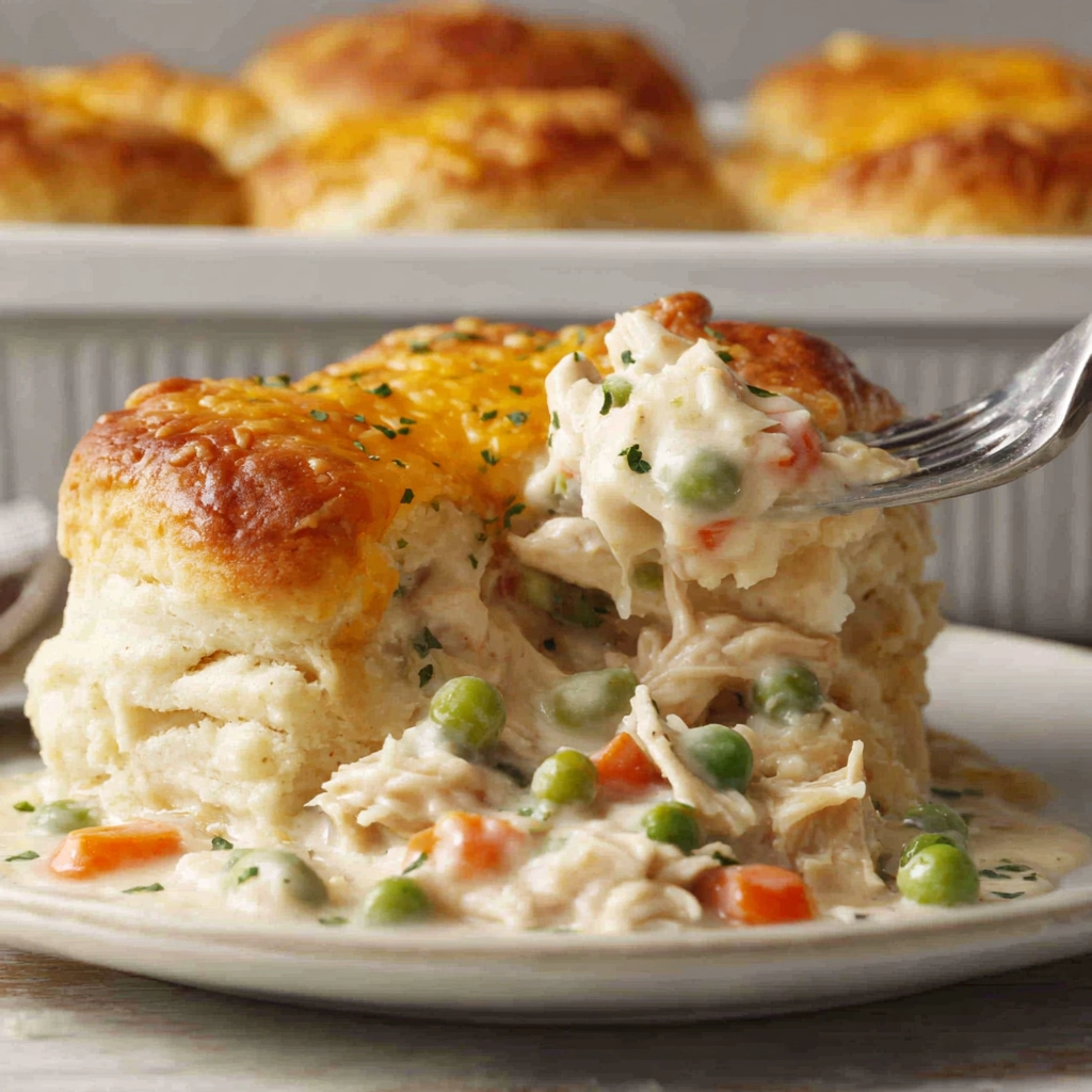 Chicken Pot Pie Biscuits – Ultimate 1-Pan Comfort Meal