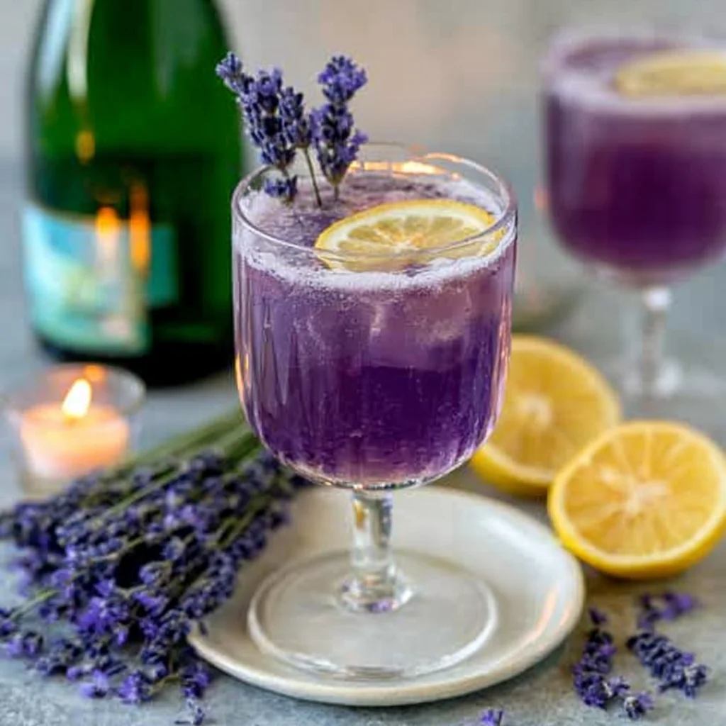 Lavender French 75 Mocktail – Amazing 5-Minute Floral Drink