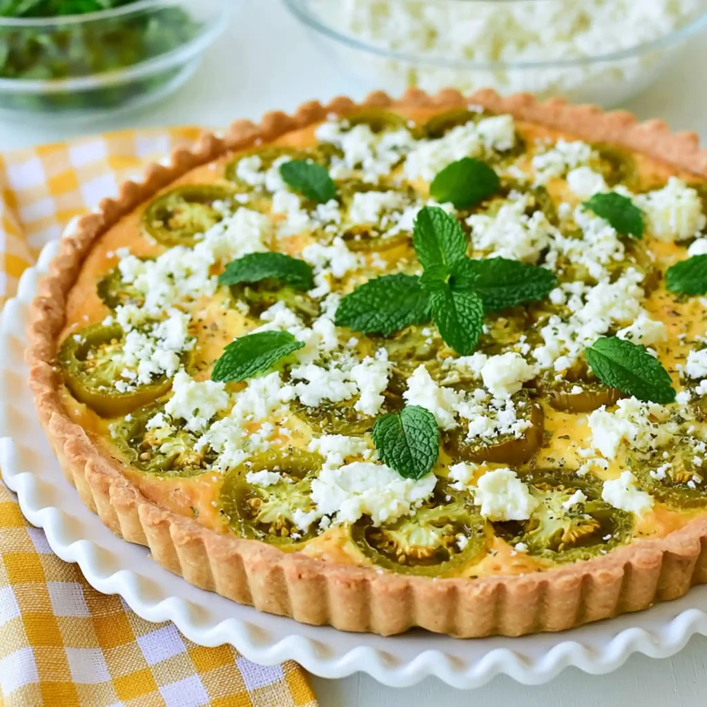 Fried Green Tomato Tart: Ultimate 6-Step Brunch Favorite