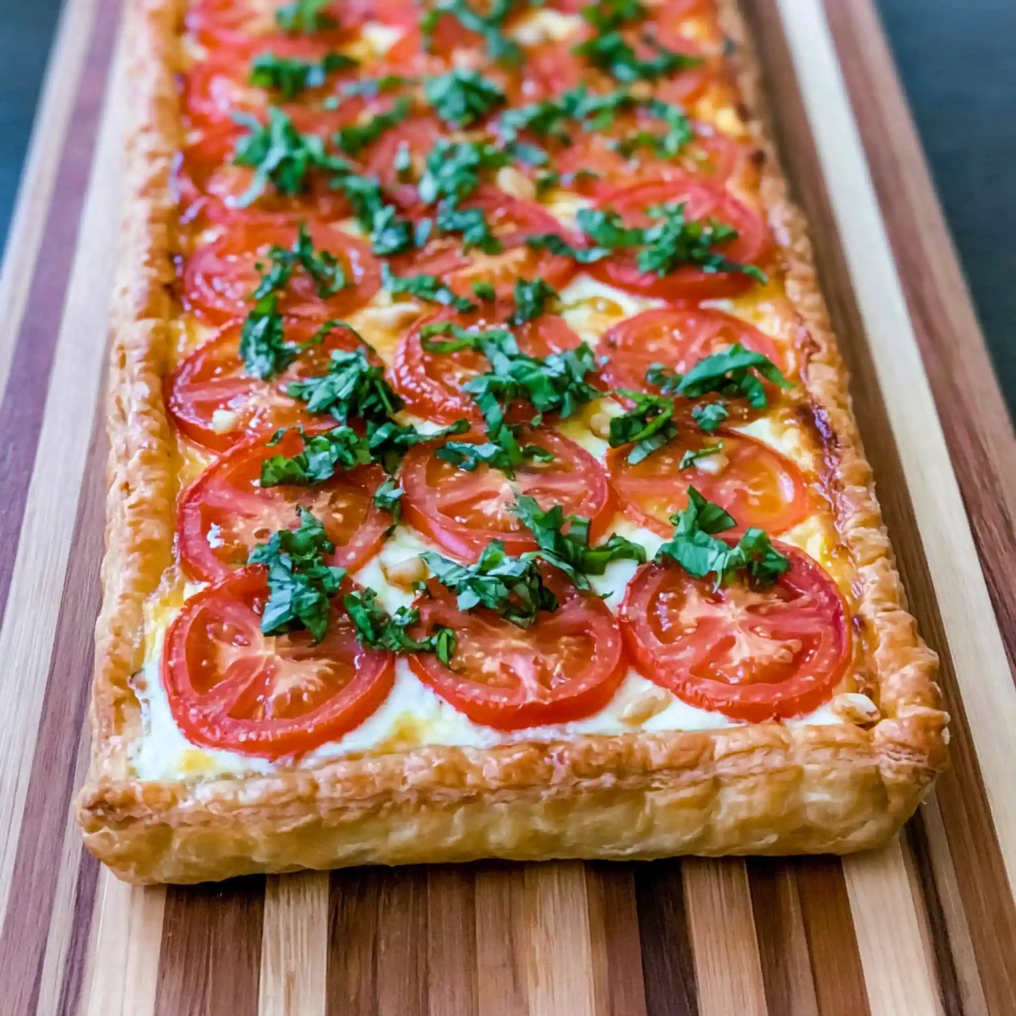 Puff Pastry Tomato Tart Amazing Recipe in 1 Hour