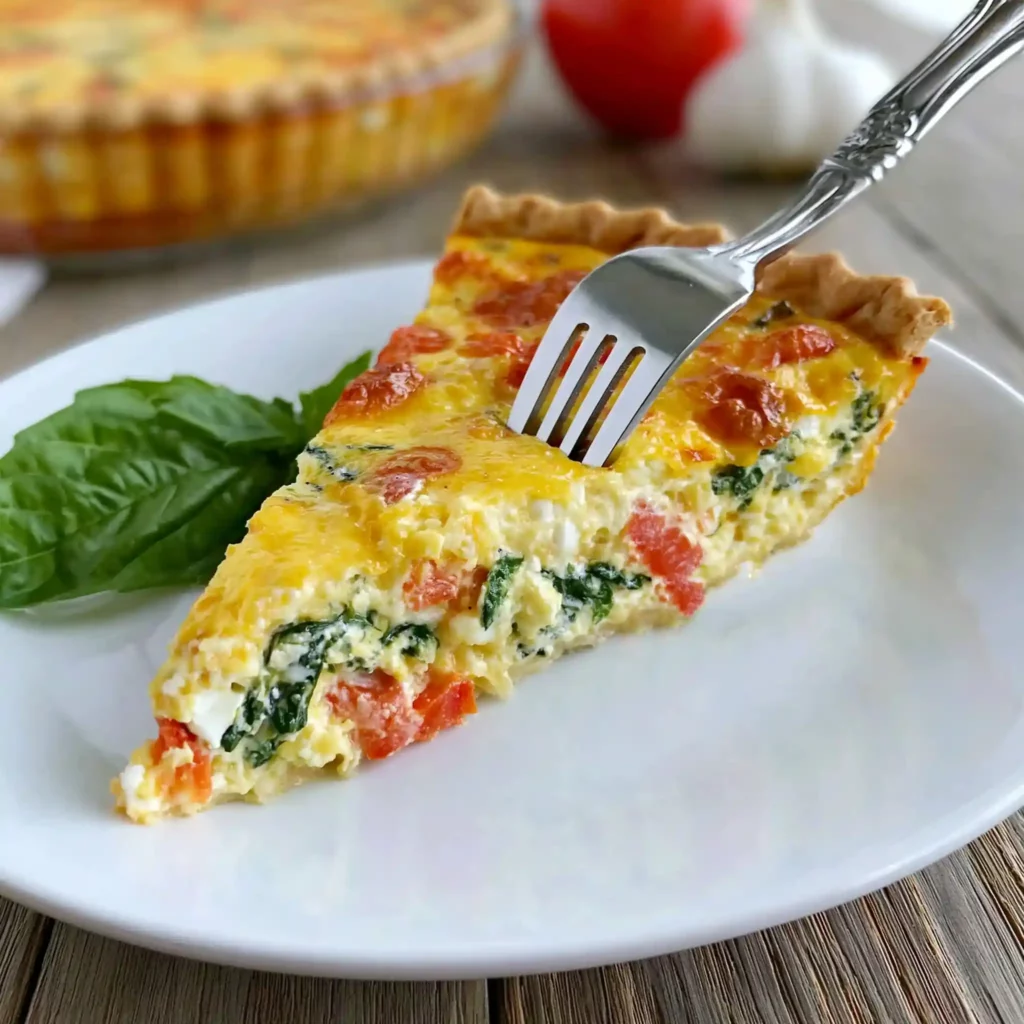 Tomato Basil Caprese Quiche – Amazing 6-Serving Summer Recipe