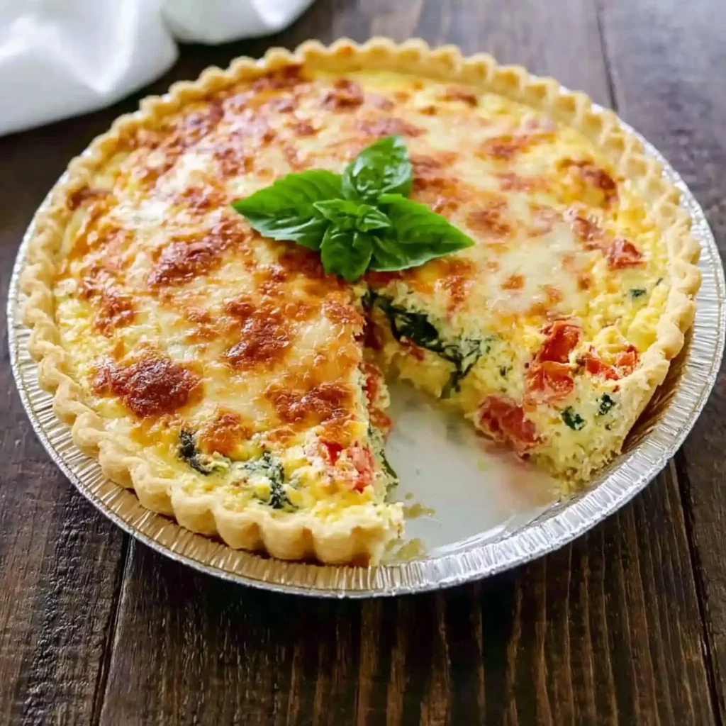Tomato Basil Caprese Quiche – Amazing 6-Serving Summer Recipe